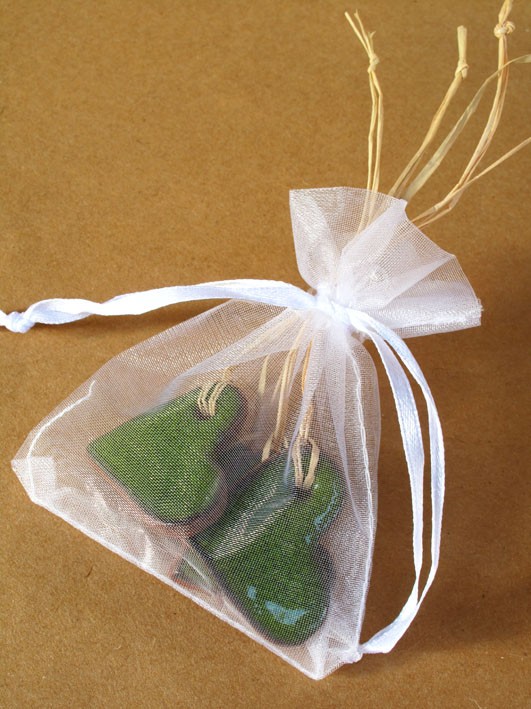 Mini Christmas Green Heart Love Ornament And Gift Tag on Luulla